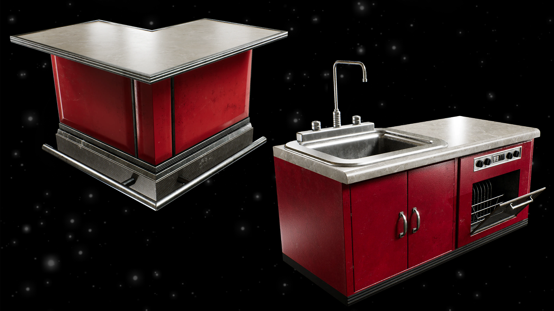 Post Apocalyptic Diner Kitchen | Cosmos by Leartes