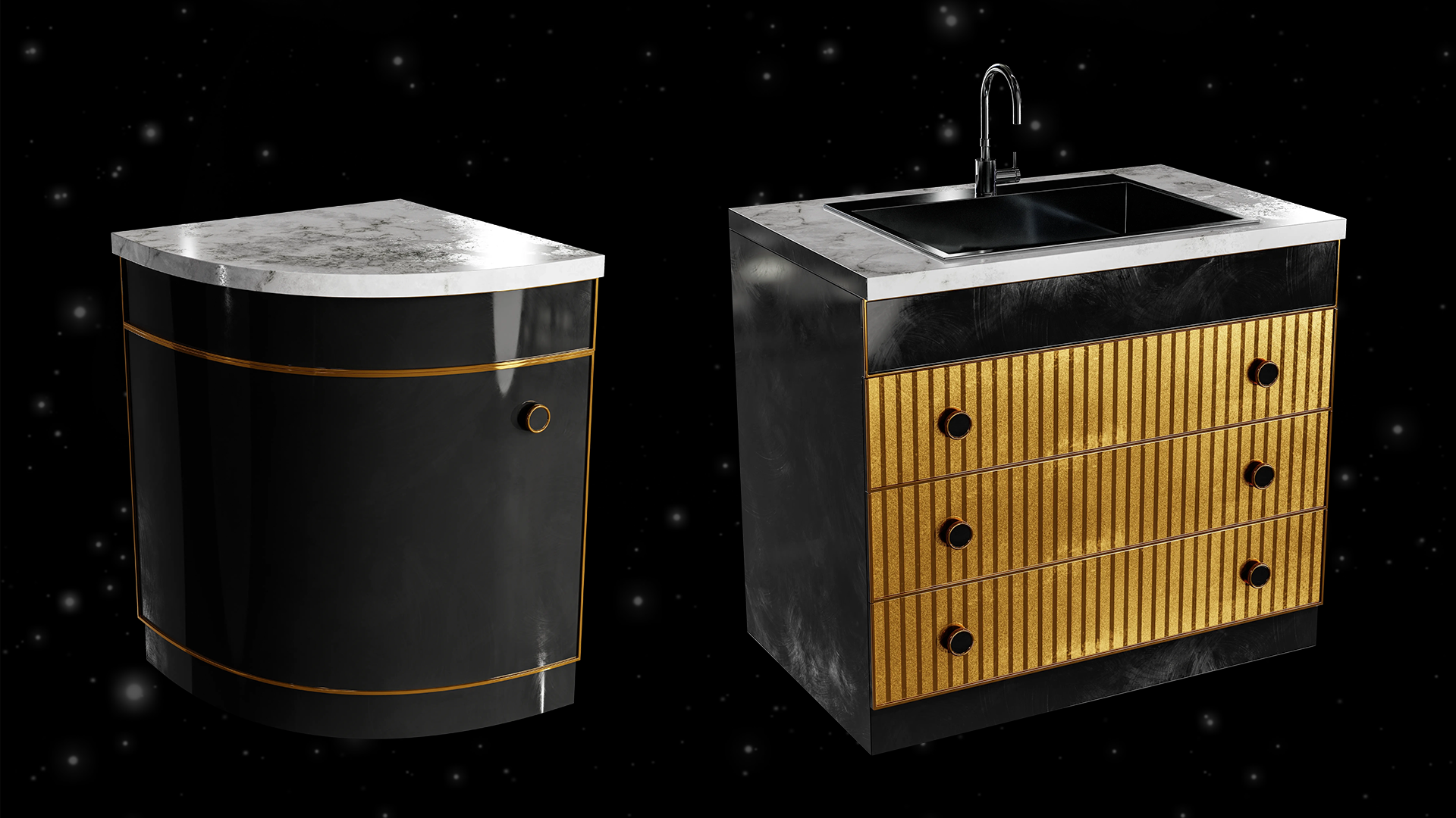 Art Deco Kitchen | Cosmos by Leartes