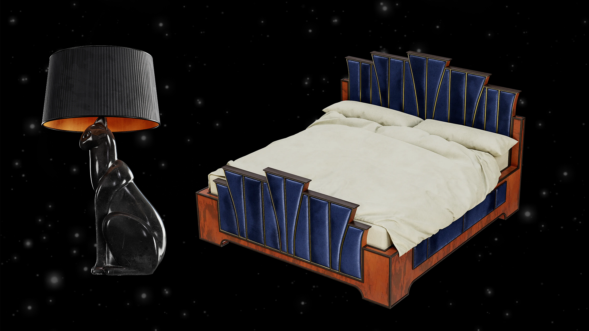 Art Deco Bedroom Props | Cosmos by Leartes