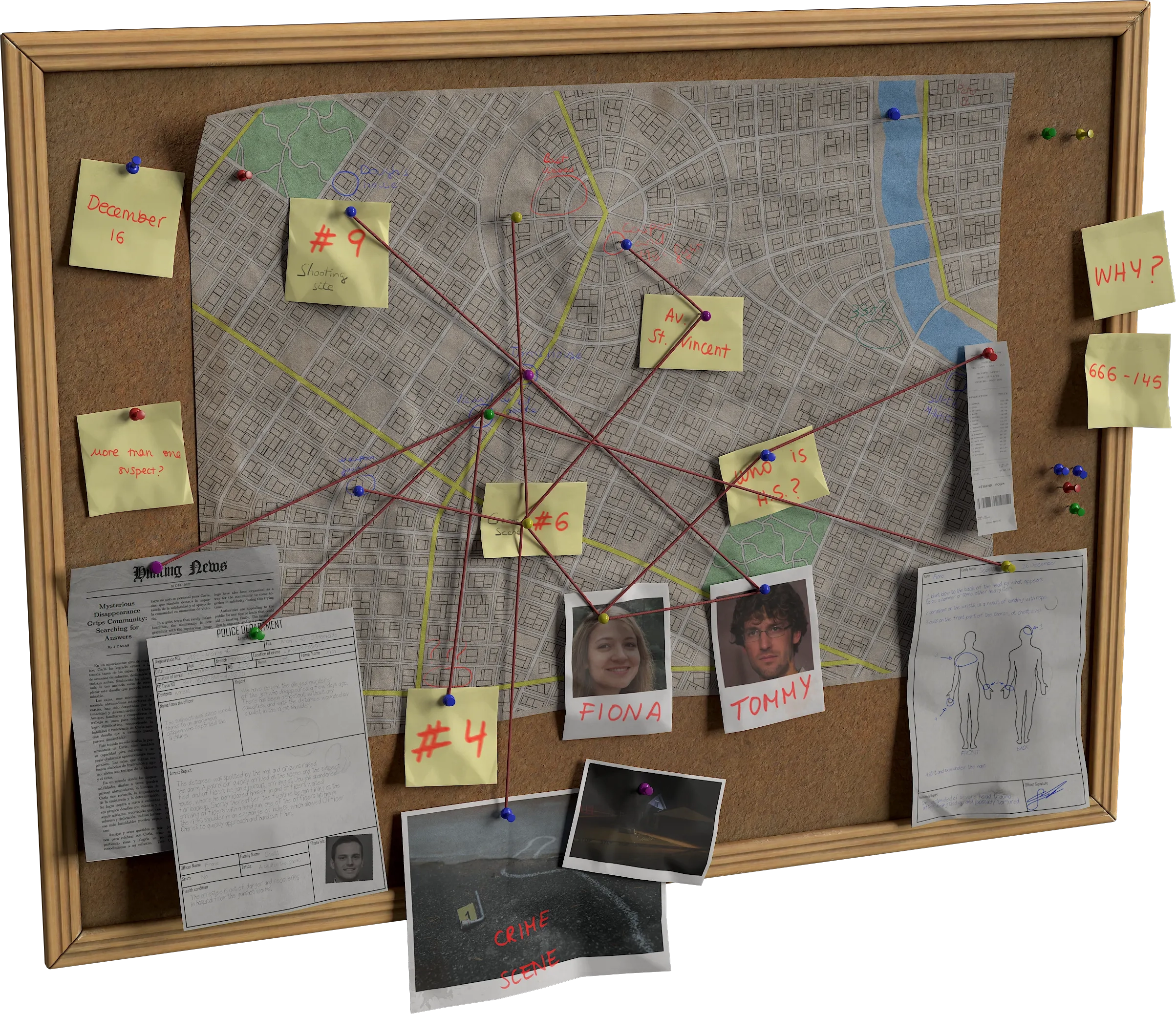 Evidence Pinboard | Cosmos by Leartes