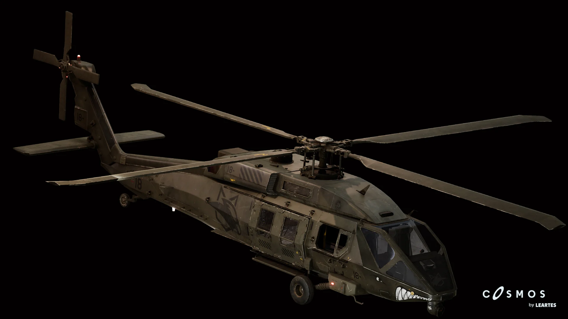 Military Helicopter - Rigged/BP Controllable w/skins | Cosmos by Leartes
