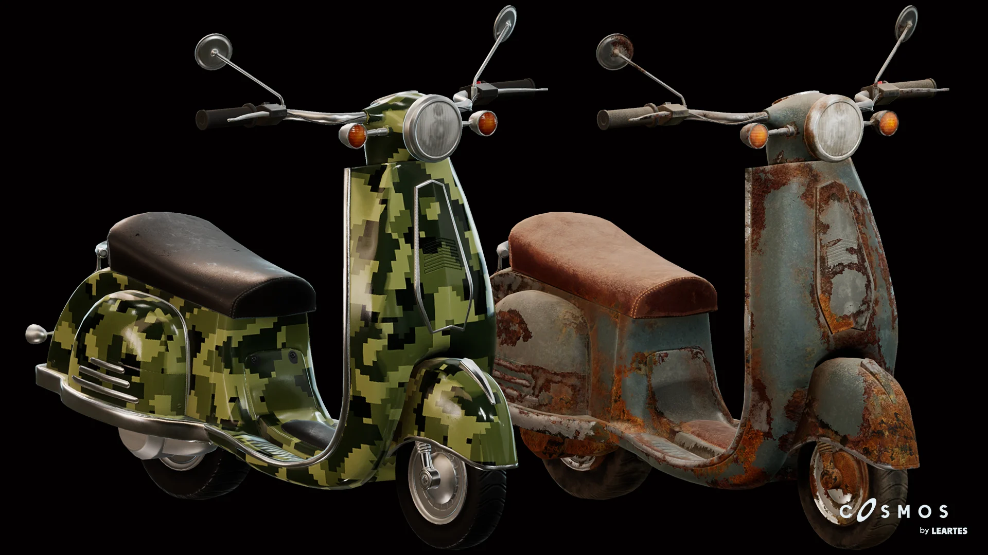 City Scooter - Rigged/BP Controllable w/Skins | Cosmos by Leartes