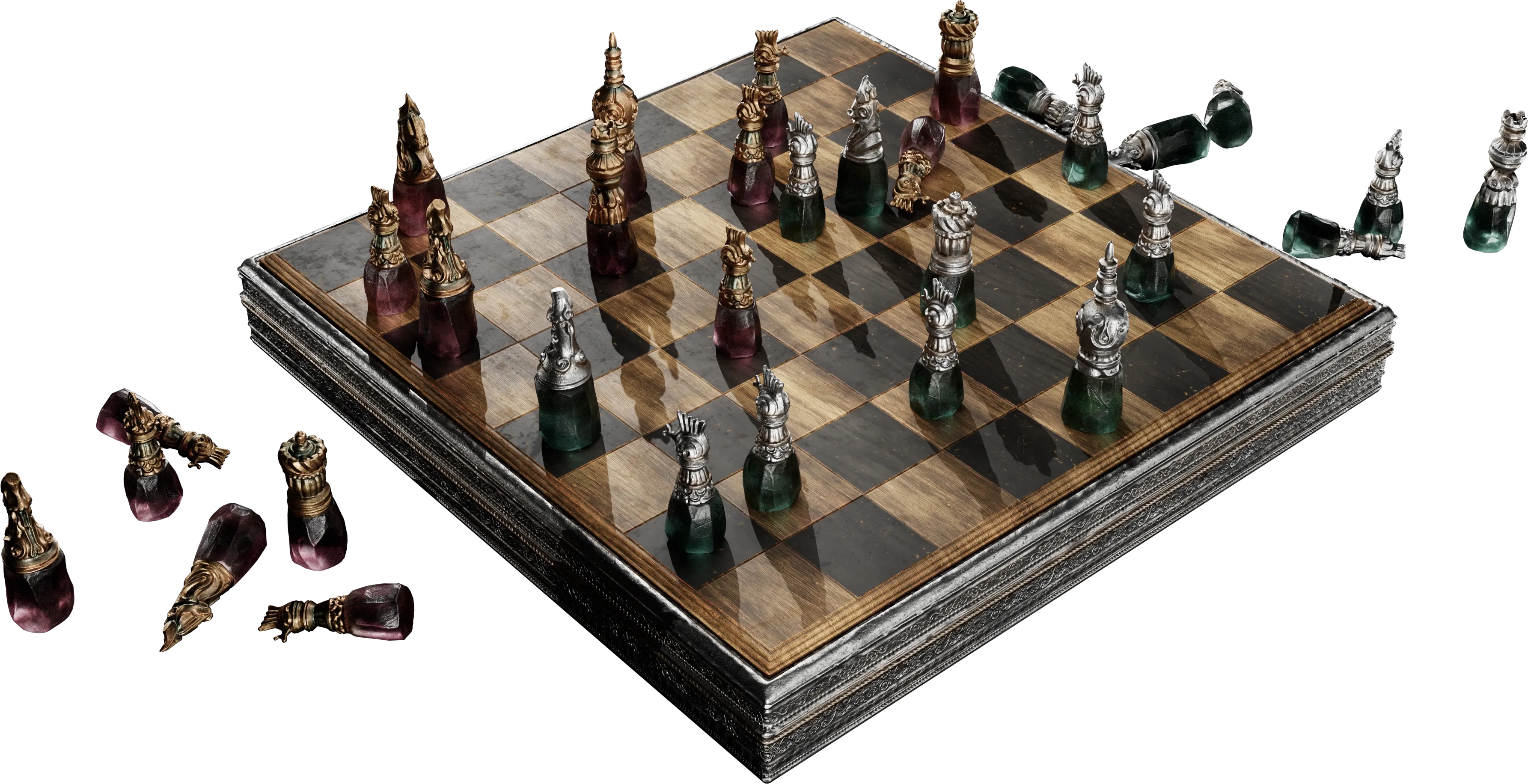 Scattered Chess Set | Cosmos by Leartes