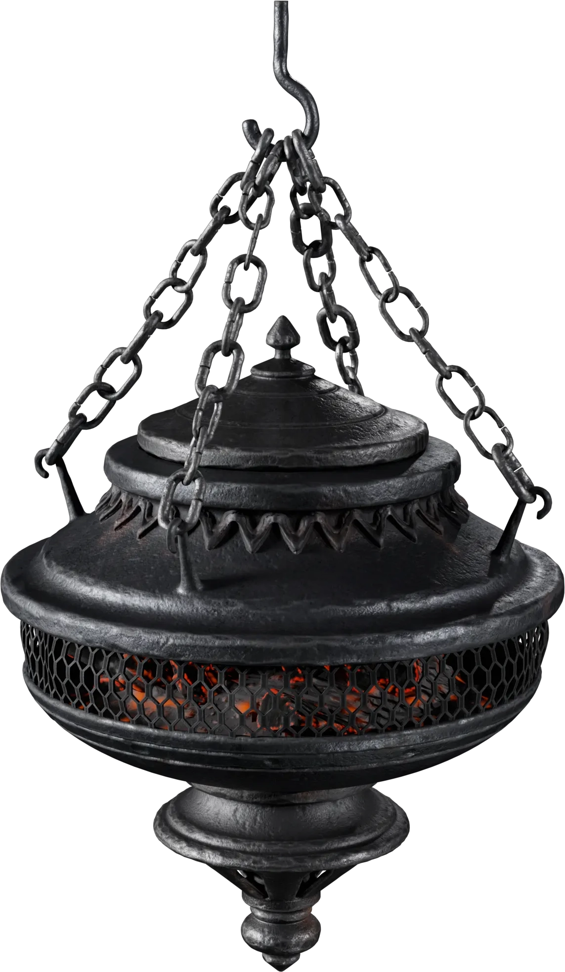 Hanging Brazier Charcoal | Cosmos by Leartes