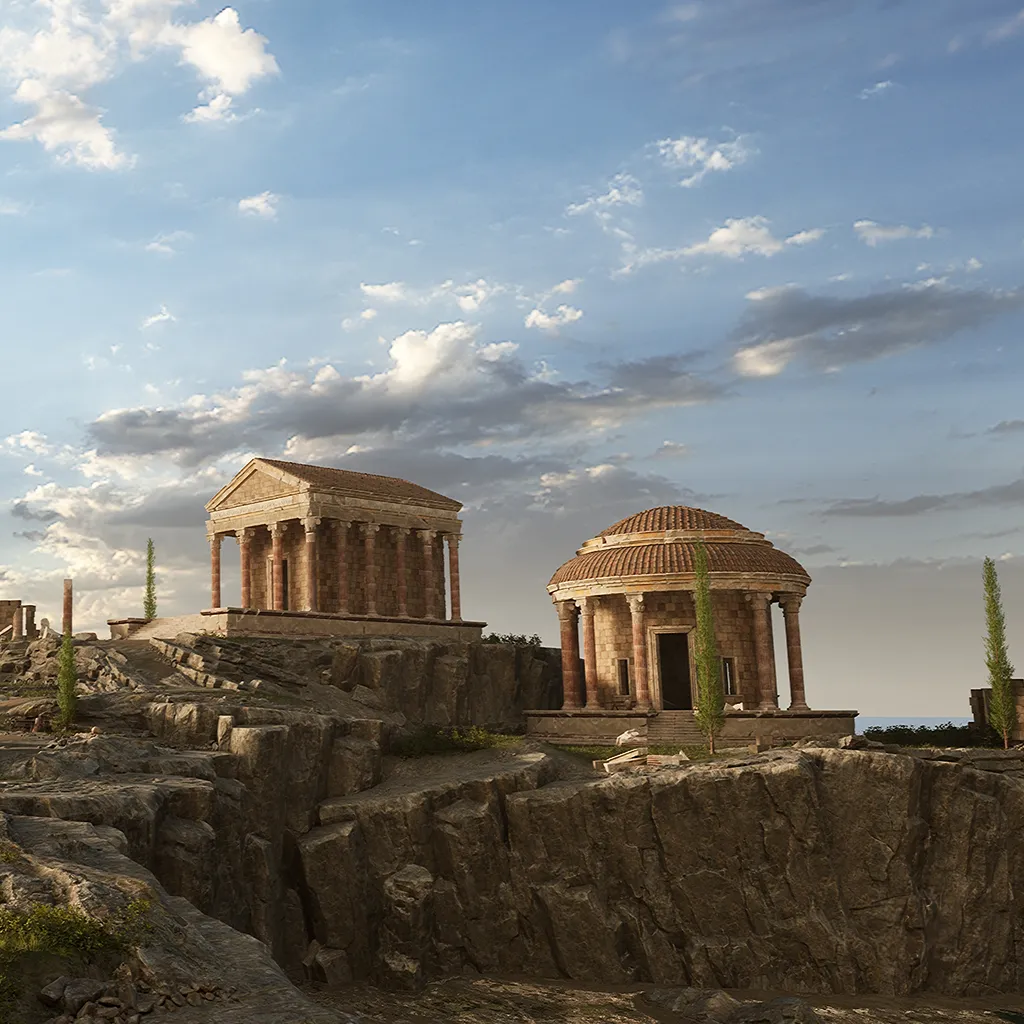 Roman Temple Ruins | Cosmos by Leartes