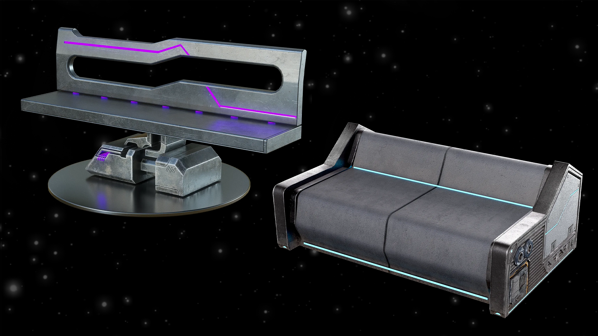 Cyberpunk Benchs | Cosmos by Leartes