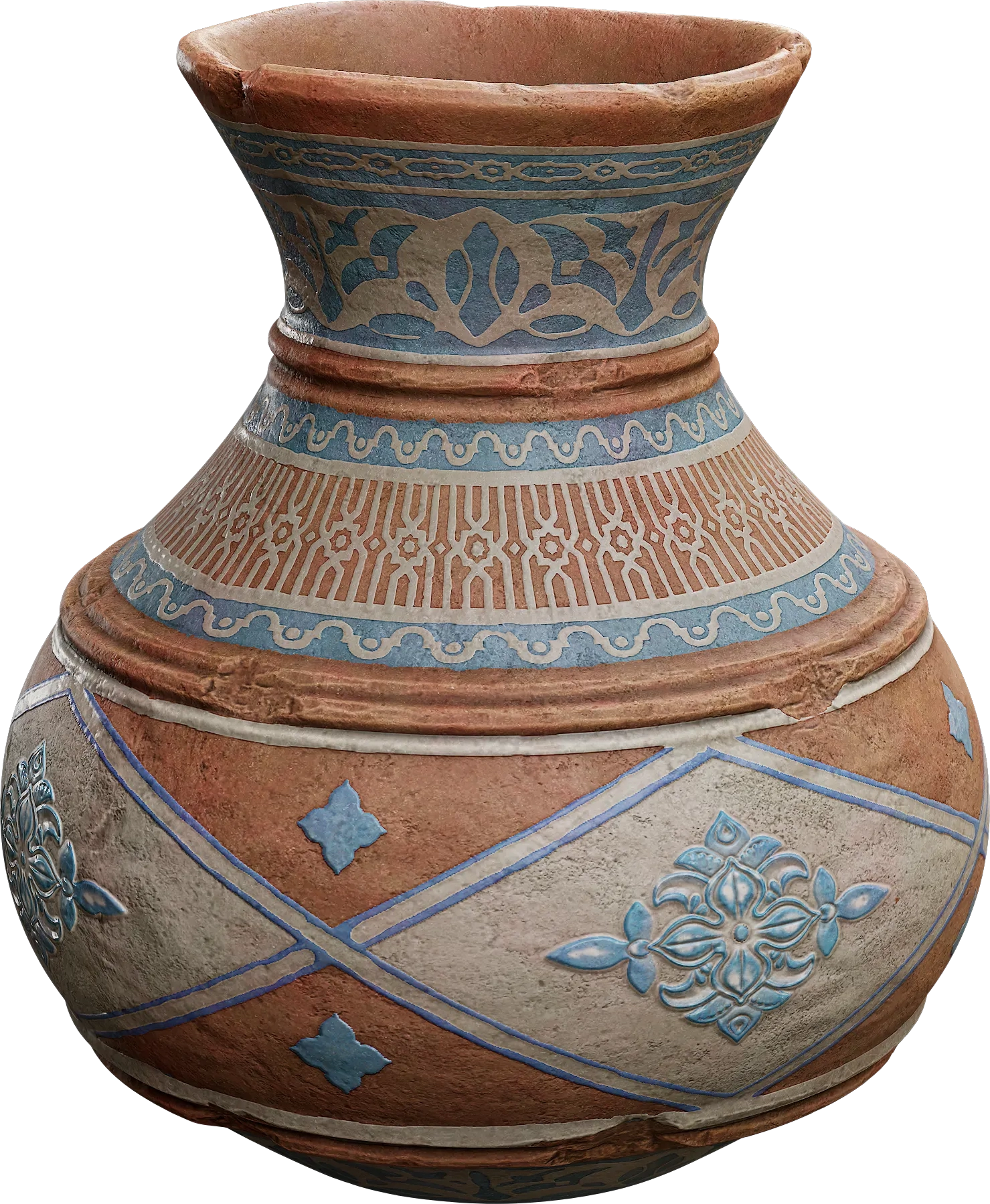 Colorful Ethnic Clay Pot | Cosmos by Leartes