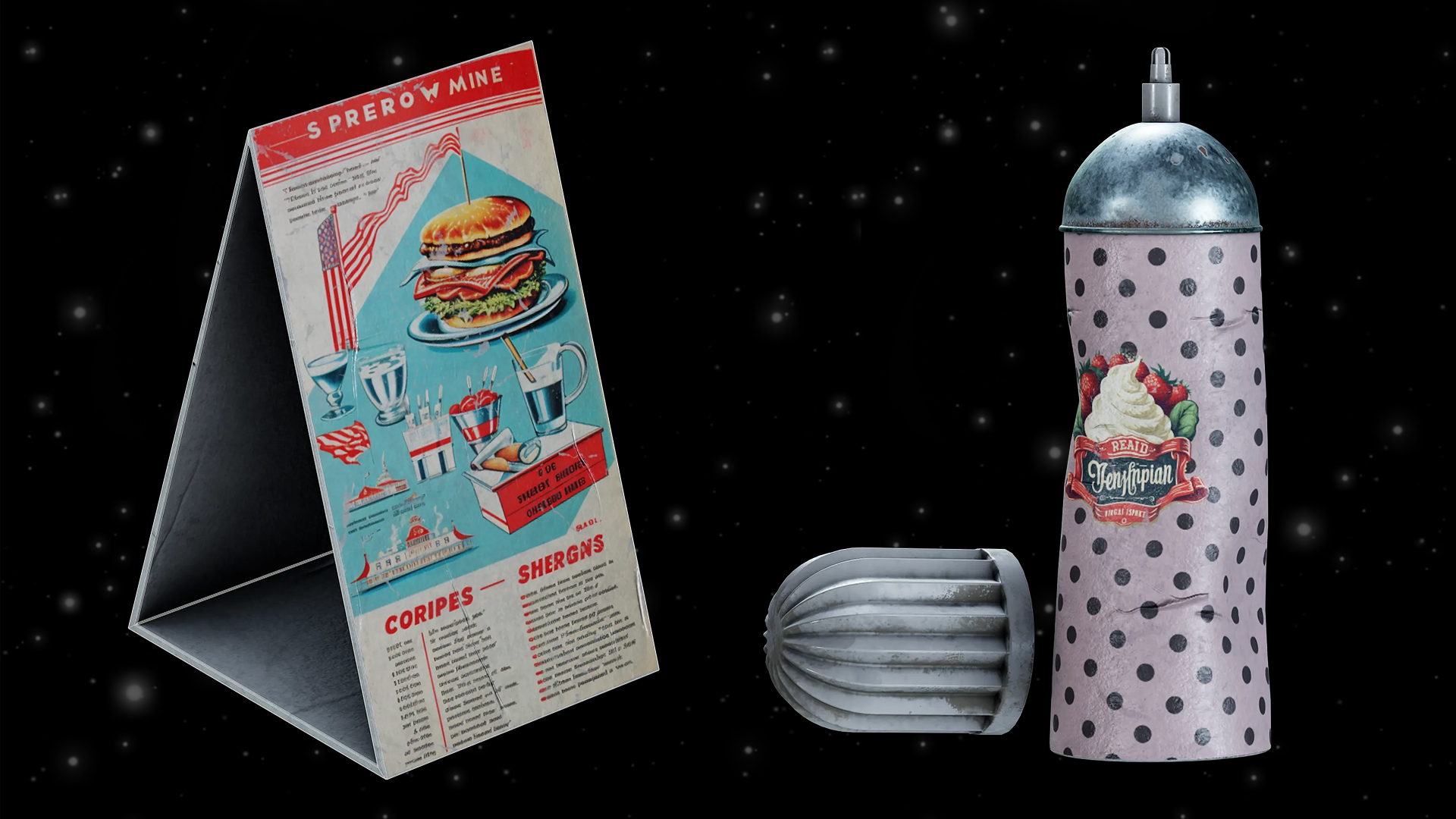 Post Apocalyptic Diner Restaurant Props | Cosmos by Leartes